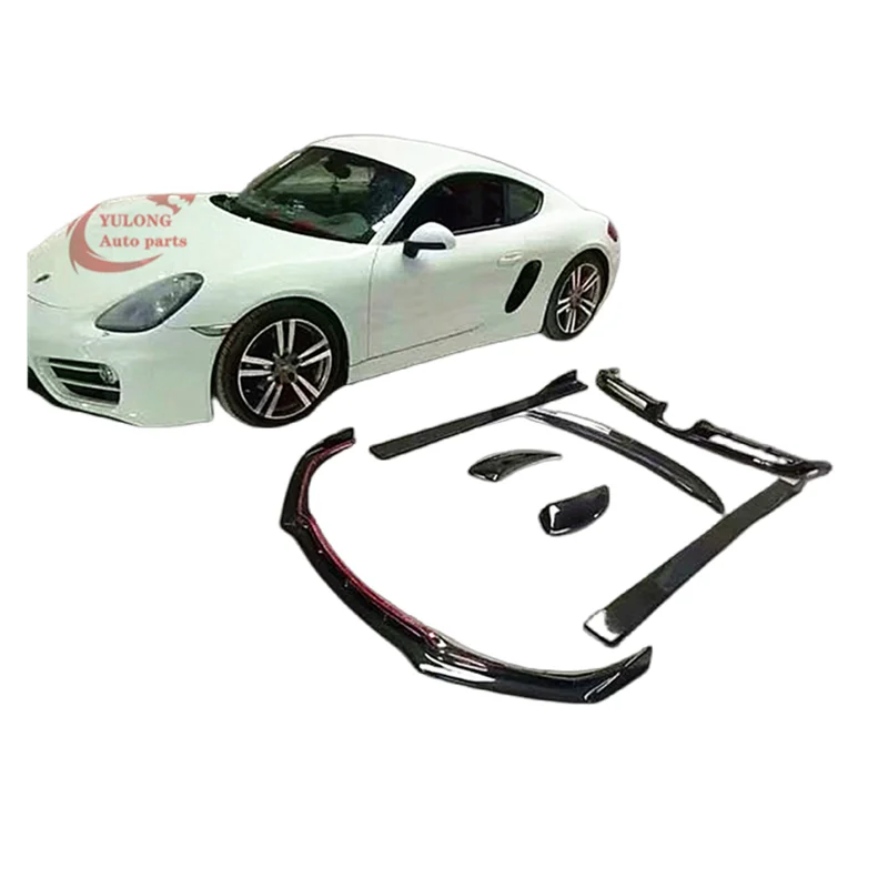 Body-kit-For-Porsche-981-cayman-carbon-fiber-front-lip-side-skirt-rear ...