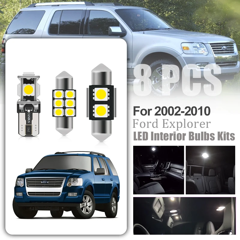 Direct Fit For Ford Explorer 2002-2010 Led Interior Package Map Dome ...