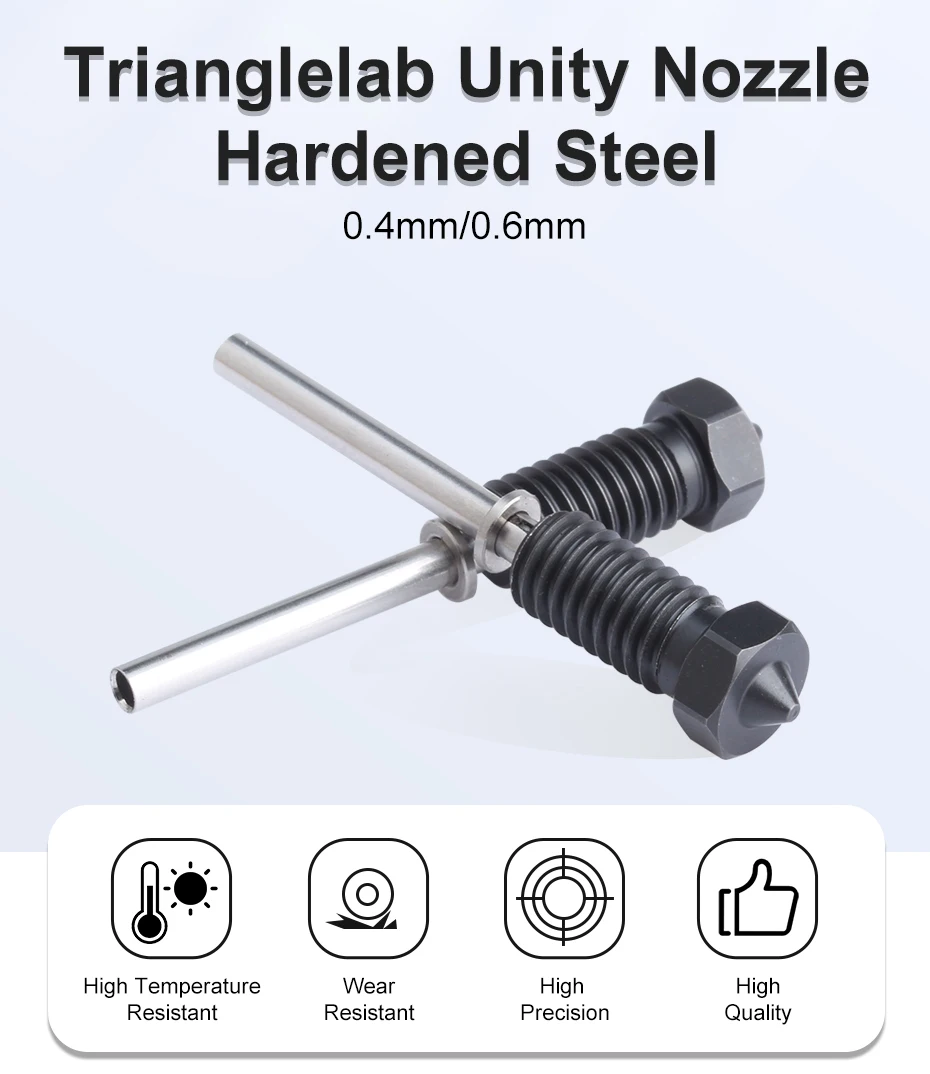 TUN Unity Nozzle Hardened steel nozzle