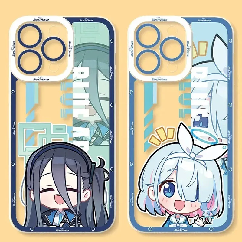 Cartoon-Blue-Archive-Phone-Case-For-iPhone-15-14-Pro-Max-13-12-Mini-11 ...