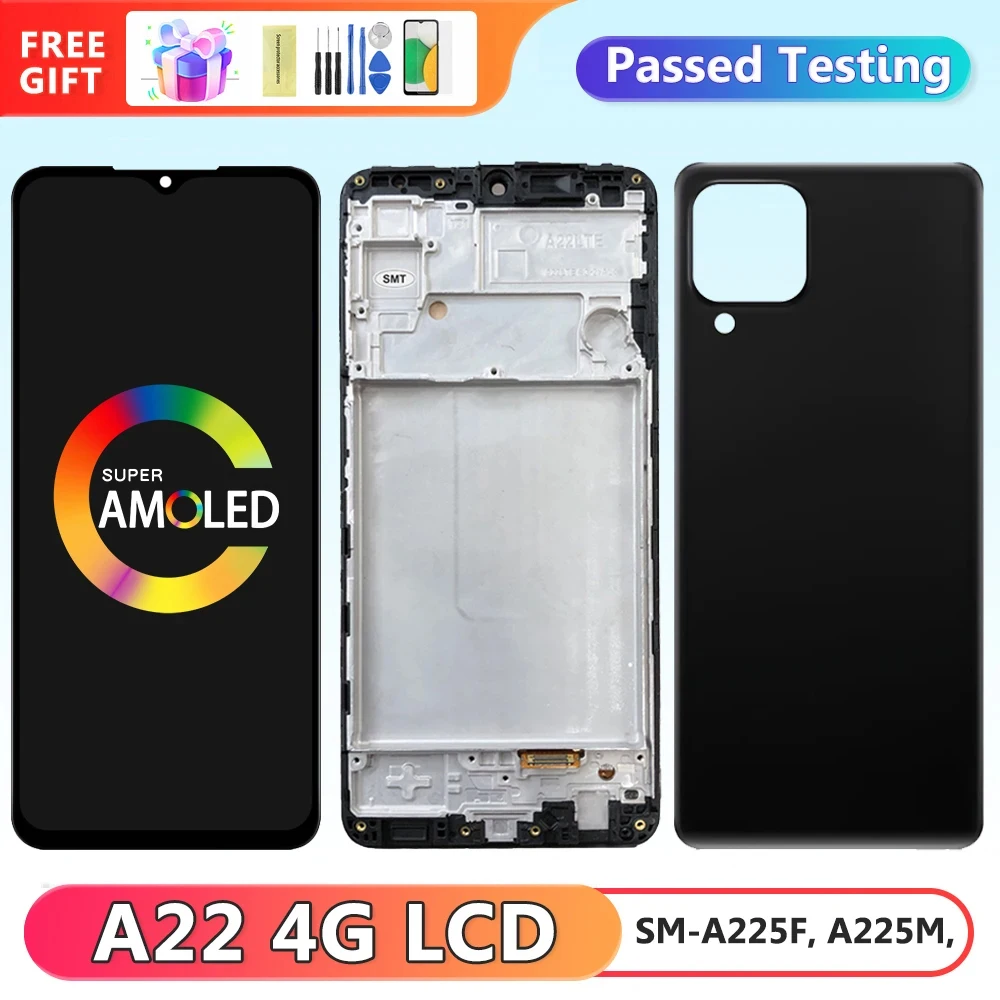 AMOLED-Display-for-Samsung-Galaxy-A22-4G-A225-Lcd-Display-Touch-Screen ...