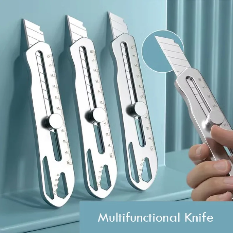 Utility-Knife-Multifunctional-Cutter-Canivete-18mm-Stainless-Steel ...