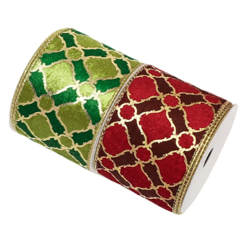 5/10yards 63MM New Christmas Bow Ribbon Christmas Tree Decoration ...