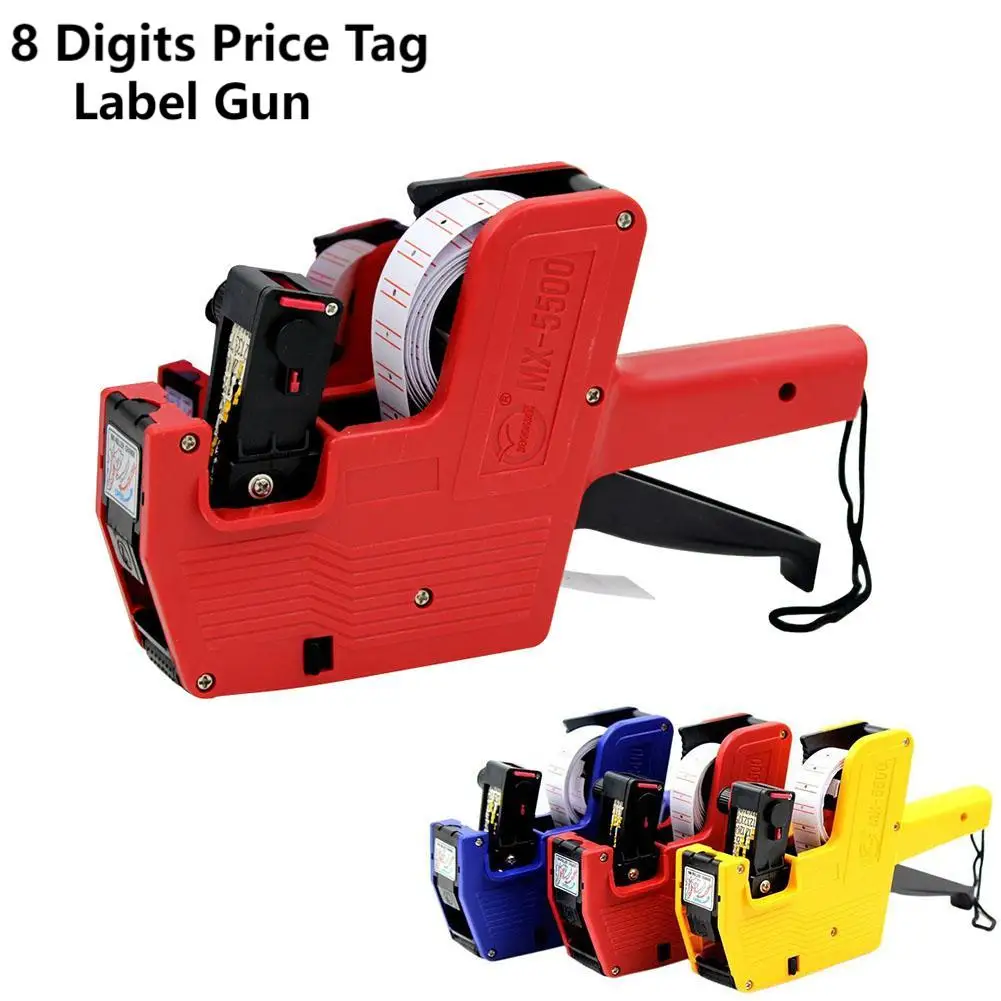 8-Digits-Digital-Tag-Gun-Handheld-Price-Label-Gun-1-Lines-Labels-1-Ink ...