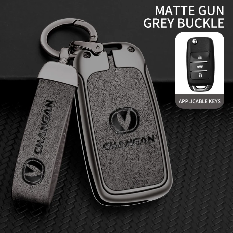 Leather-Car-Key-Case-Full-Cover-Protection-Shell-Bag-for-Changan-CS15 ...