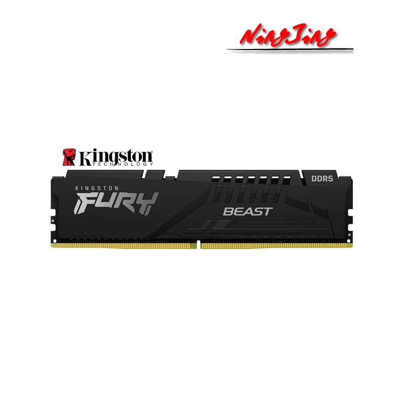 Memória Kingston Fury Beast DDR5, RAM, Placa Mãe Desktop, CPU AMD, Intel, 288 Pinos, 1.1V sem ...