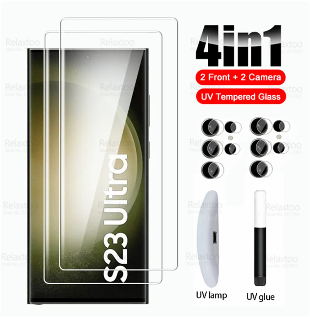 4in1-Camera-Protective-Glass-For-Samsung-Galaxy-S23-Ultra-UV-Glass ...
