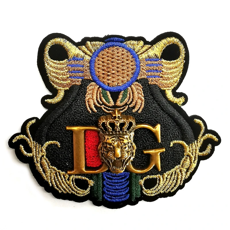 VIPOINT Toothbrush Embroidery Metal Patch Letter Patches Sheep Applique ...