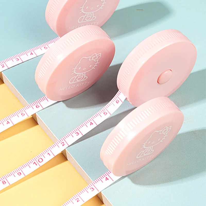 Kawaii-Sanrio-Tape-Measure-Cute-Hello-Kitty-Cartoon-Shrink-Plastic-Tape ...