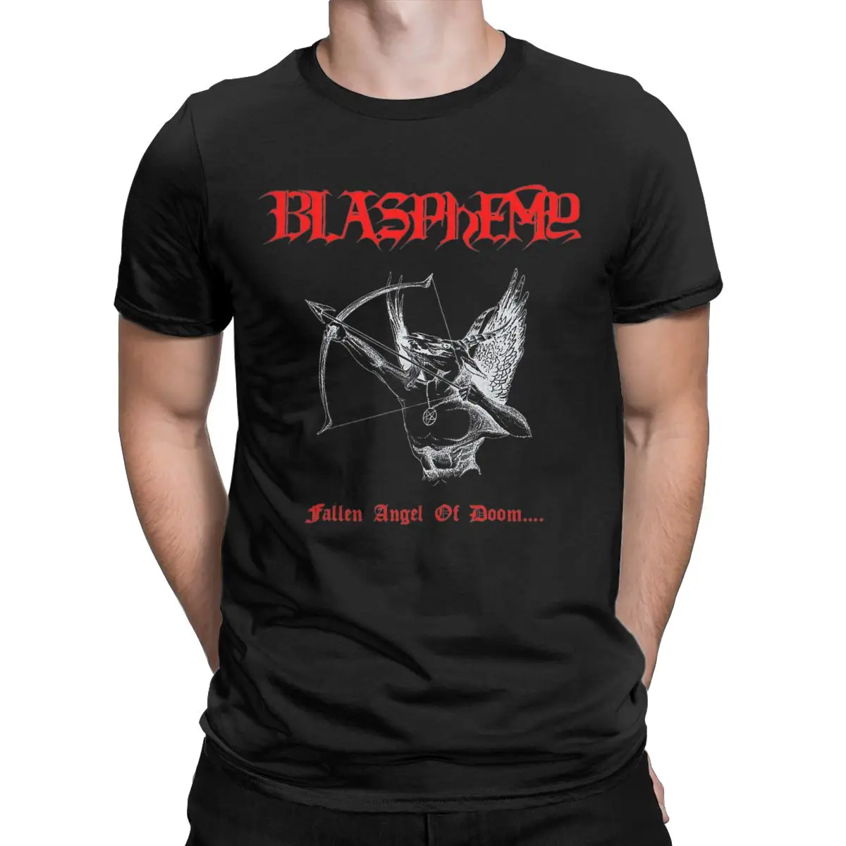 Blasphemy Fallen Angel Of Doom Rock Band T Shirts Merchandise for Men ...
