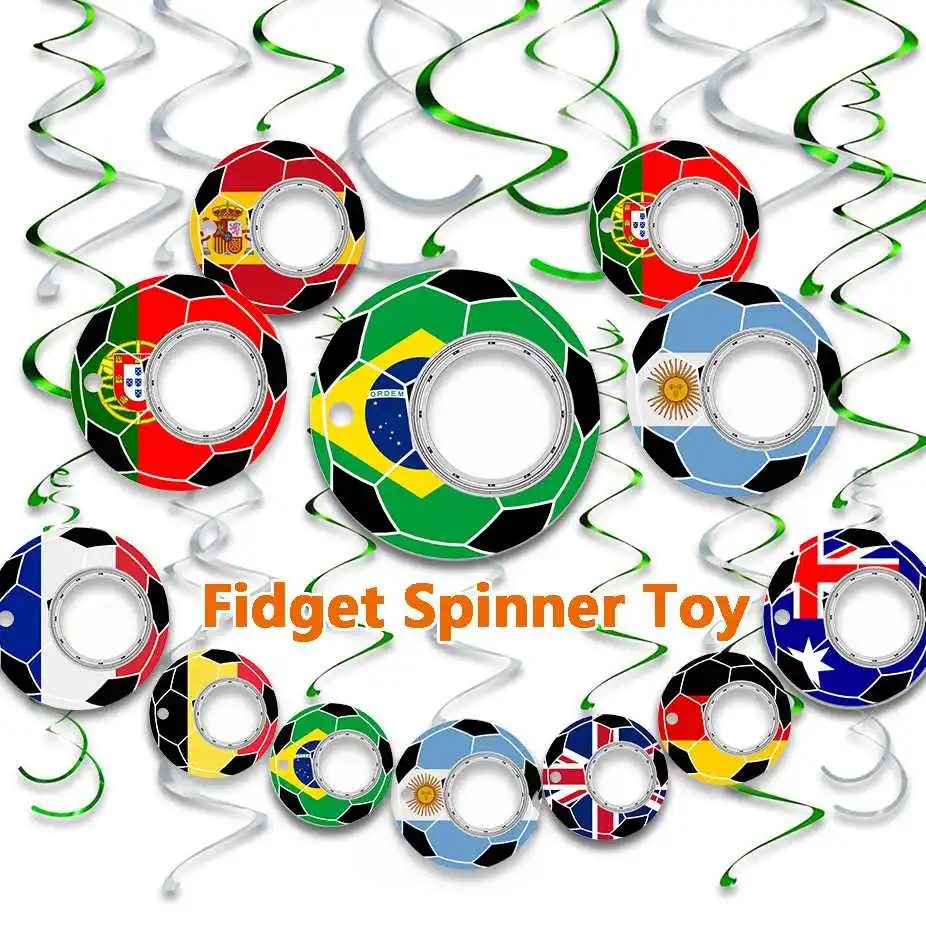 Creative-Football-World-Cup-Fidget-Spinner-Toy-Keychain-Hand-Spinner ...