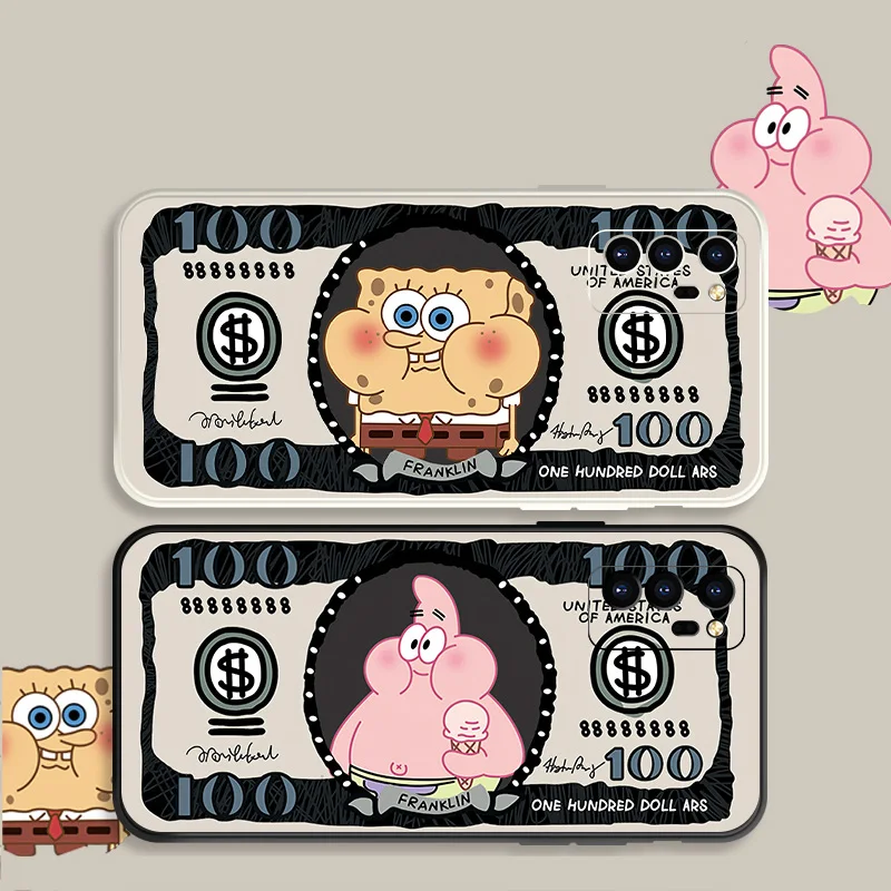 Spongebob Banknote Case for Samsung Galaxy Note 20 Ultra 10 Lite Pro ...