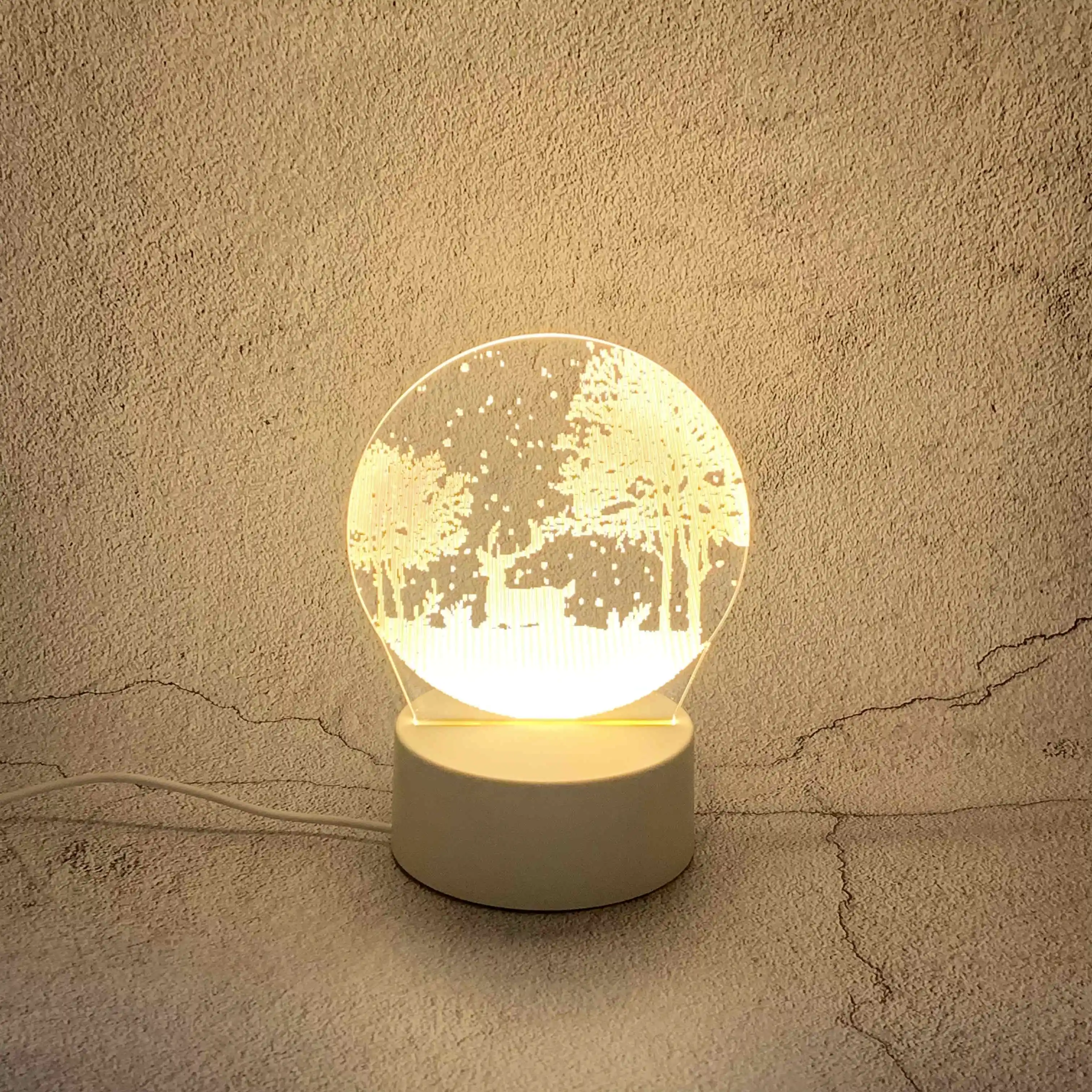 New-Christmas-Gift-Nightlight-3D-Plug-in-Bedroom-Bed-Simple-Night-Light ...