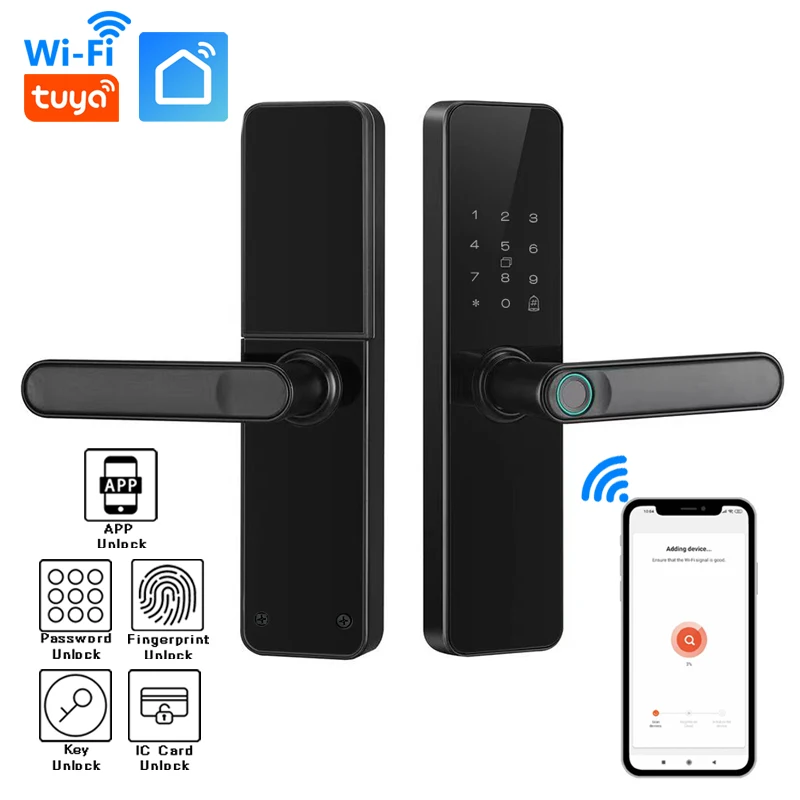 Tuya-APP-WIFI-Smart-Door-Lock-Intelligence-Lock-Biometric-Fingerprint ...