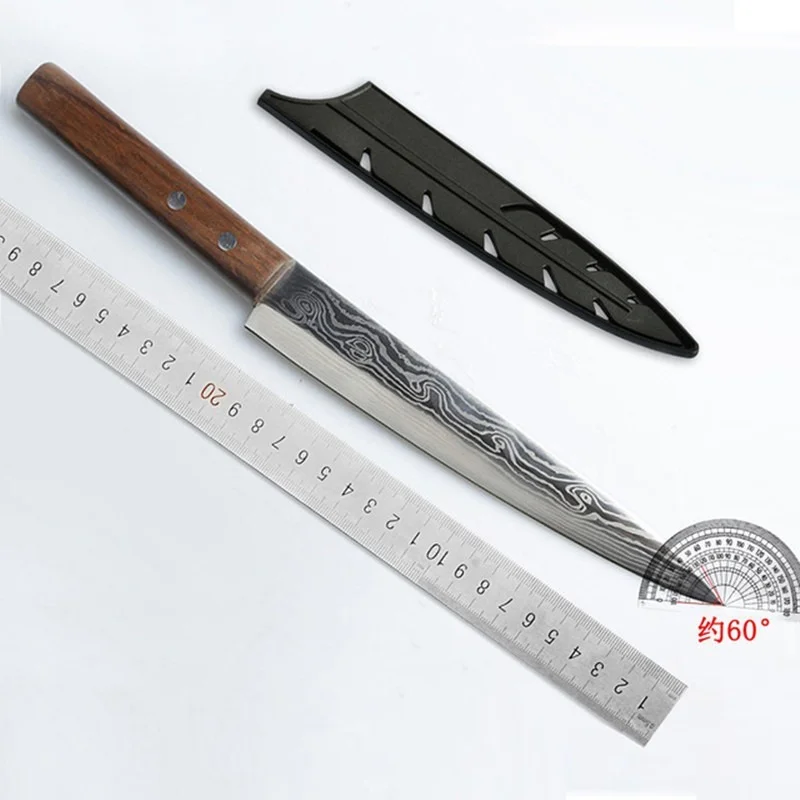 Damascus Steel Sashimi Knife - Easy Fishing Tackle
