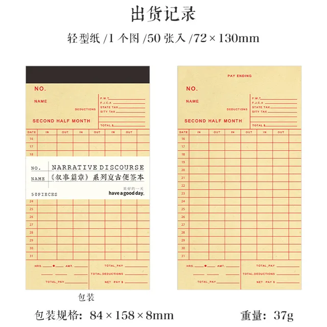 50pcs/lot Memo Pads Material Paper Vintage Tickets Junk Journal ...