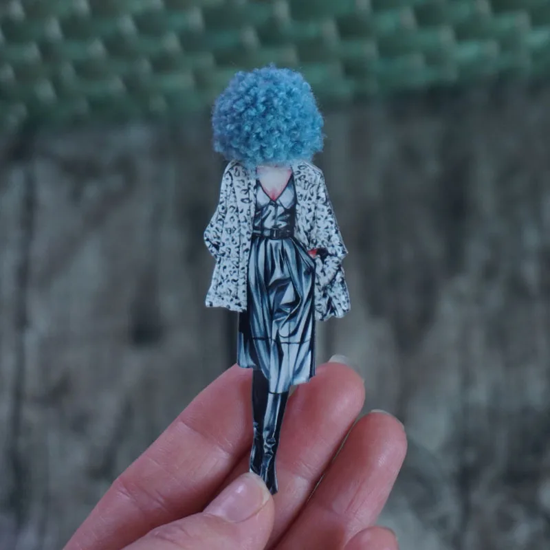 New-Messy-Hair-Acrylic-Brooch-For-Woman-Fashion-Plush-Wool-Ball-Brooch ...