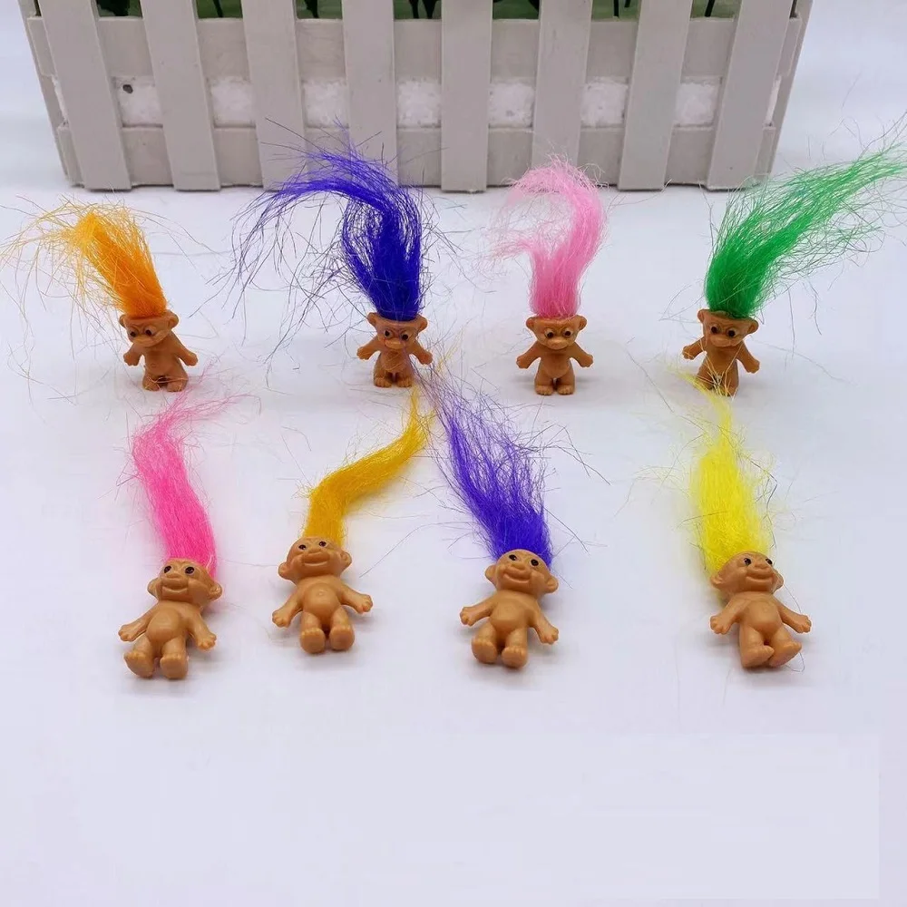 mini-long-hair-clown-doll-Trolls-Dolls-Colorful-Hair-Family-Members ...
