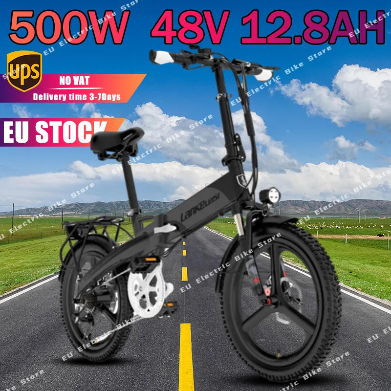 LANKELEISI-G660-Electric-Bike-500W-Motor-48V12-8AH-Lithium-Battery-City ...