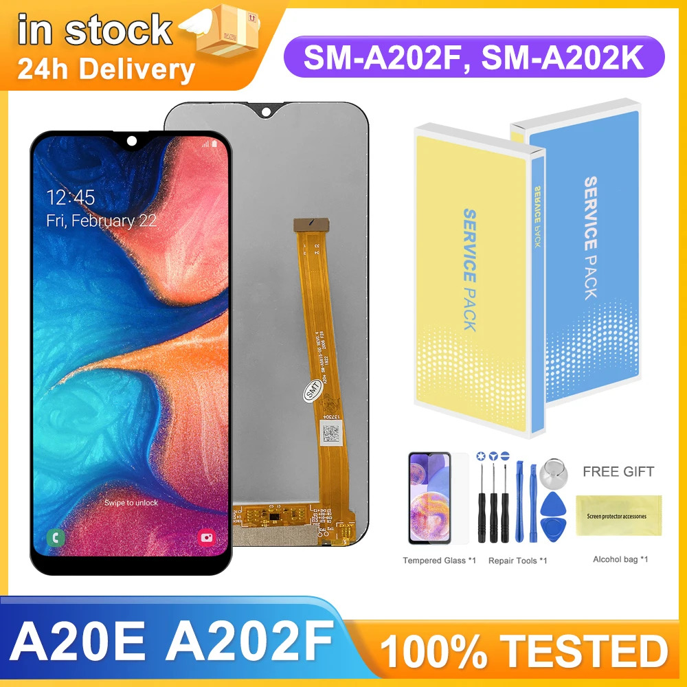 New LCD Display For Samsung Galaxy A20E A202 SM-A202F A202DS A202F/DS ...