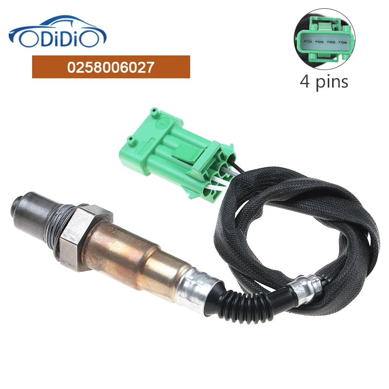 0258006027 Lambda O2 Oxygen Sensor For Peugeot 206 306 307 407 Renault ...