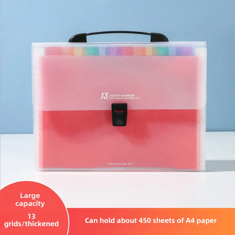 A4-Handheld-Accordion-File-Folder-Office-Storage-Document-Folder ...