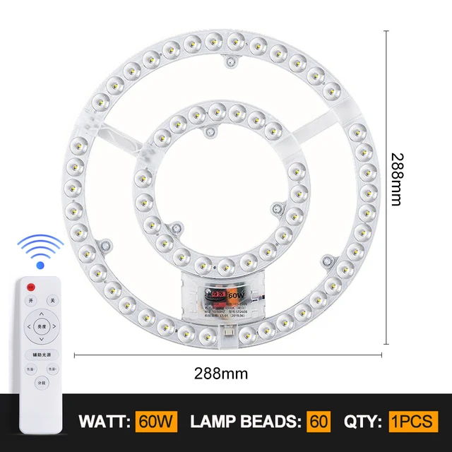 Led Ceiling Light Replacement Led Light Panel Dimmable Round Led Module ...