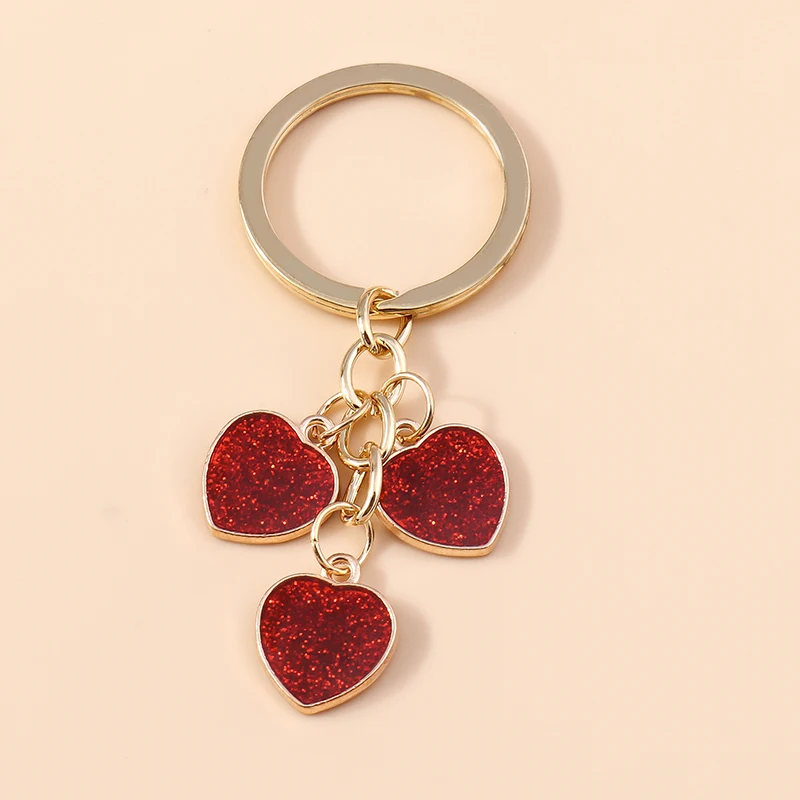 New-Fashion-Enamel-Love-Heart-Keychain-Charms-for-Women-Men-Car-Key ...