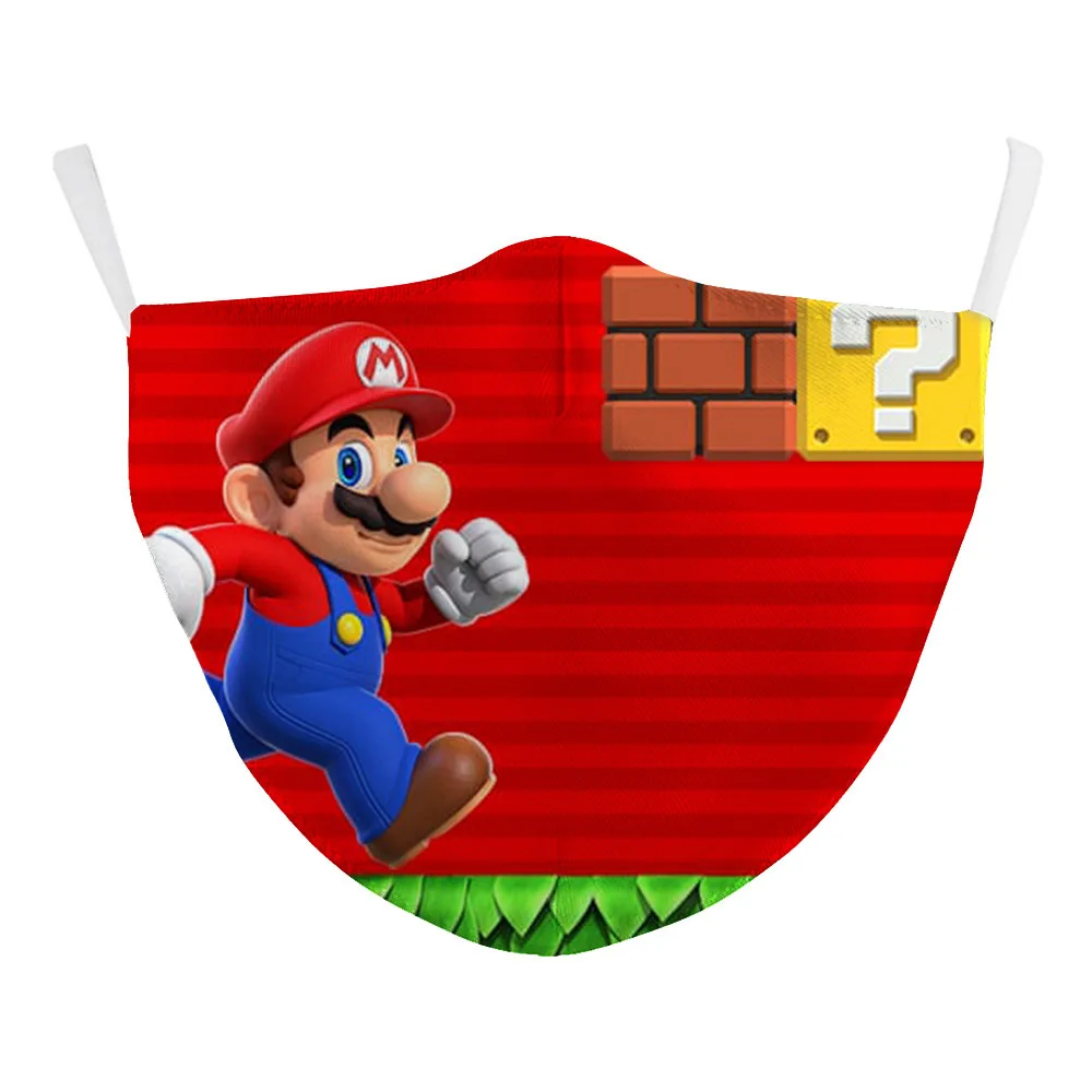Game-Super-Mario-Bros-Cartoon-Printing-Mask-Mario-Luigi-Yoshi-Anime ...