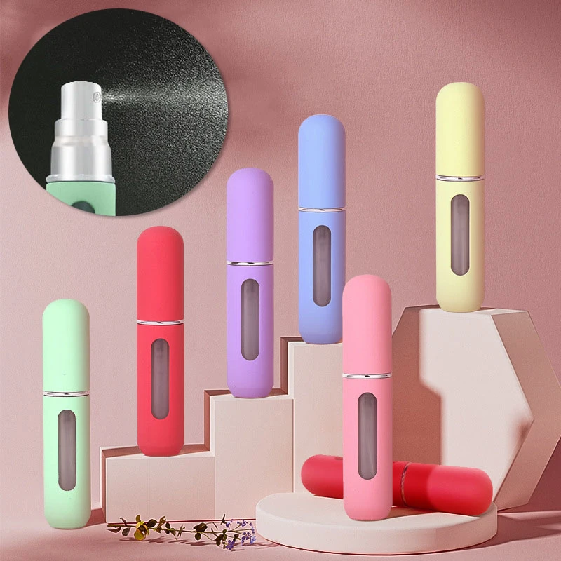 Botella de recarga de Perfume portátil de viaje, atomizador rellenable ...