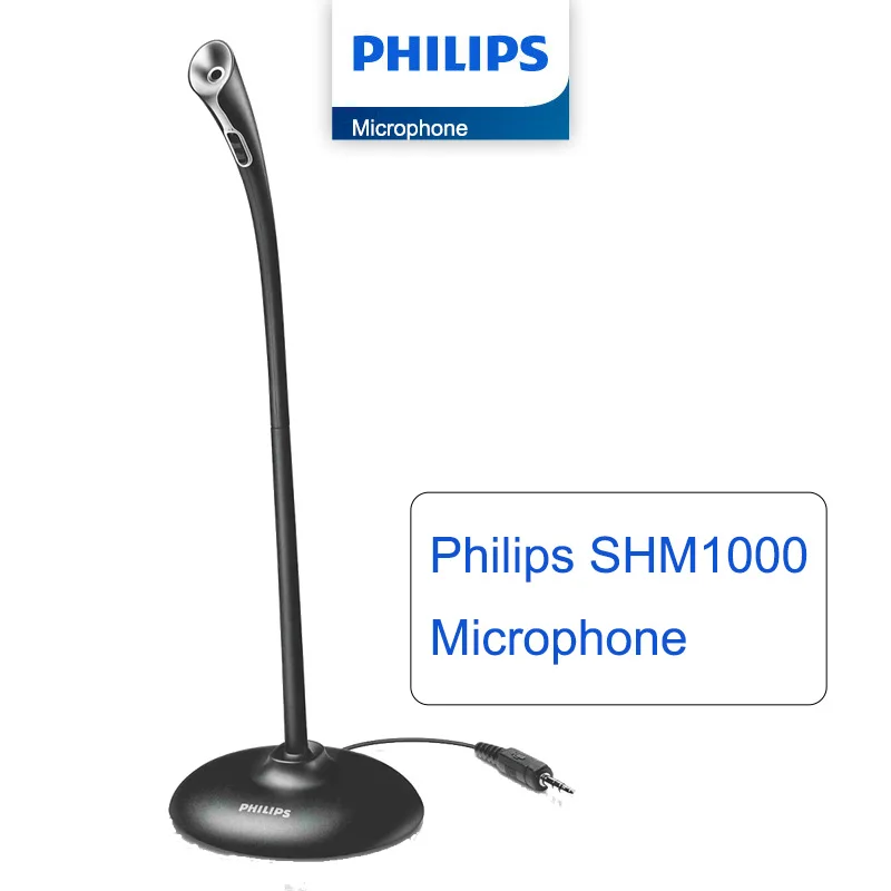 Philips-SHM1000-Microphone-3-5mm-Straight-Plug-Aluminium-Alloy-Flexible ...