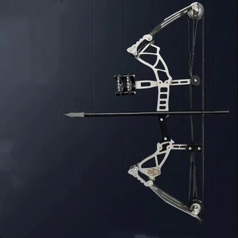 Black-Mini-Aiming-Suction-Cup-Composite-Bow-and-Arrow-Metal-Pulley ...