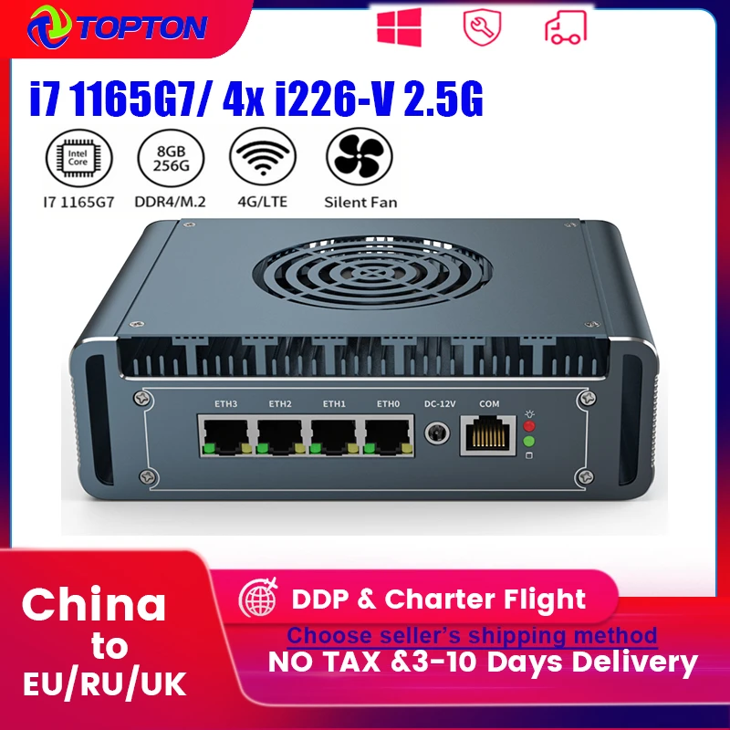 2023 New 11th Gen Intel i7 1165G7 i5 1135G7 4 Intel i226 2.5G LAN Mini ...