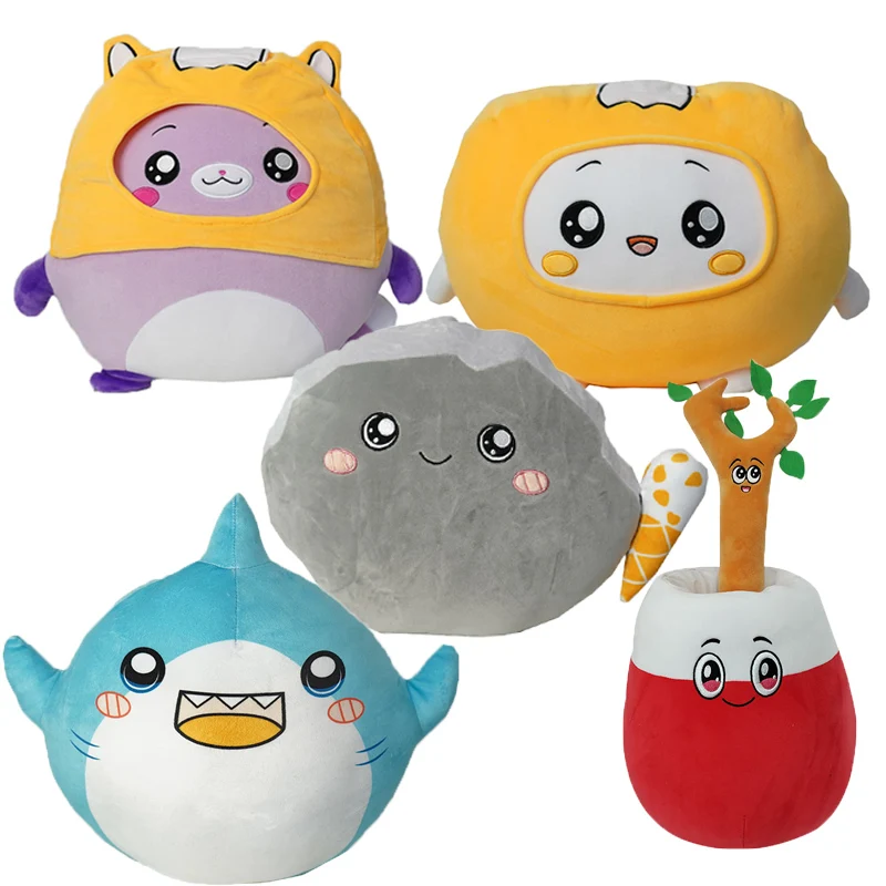 40cm Lankybox Thicc Plushie Toy Boxy Shark Foxy Rocky Sticky N' Canny ...