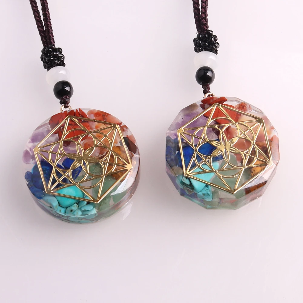 6Pcs-Lot-5-Elements-Amulet-Orgonite-Pendant-Crystal-Chakra-Stones ...