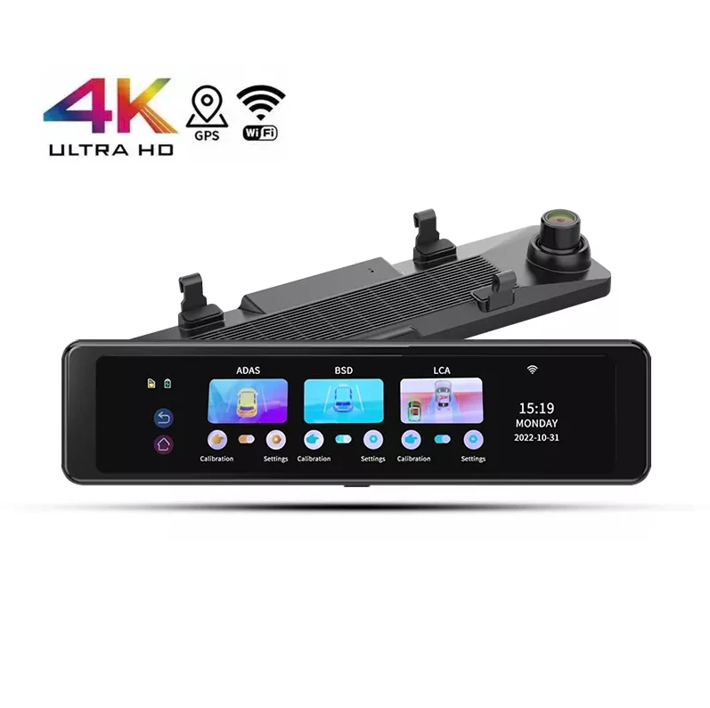 4k-Dual-Cams-12-Mirror-Mirror-Camera-for-Car-Touch-Screen-Video ...