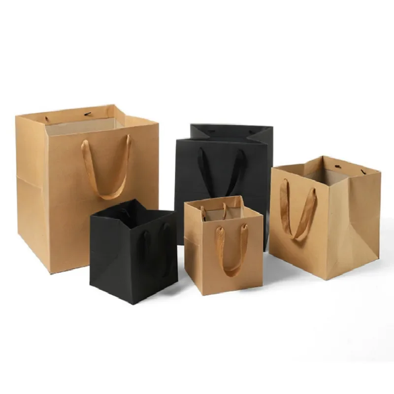 1pc-4-Size-Pretty-Square-Kraft-Paper-Bag-with-Handles-for-Wedding-Party ...