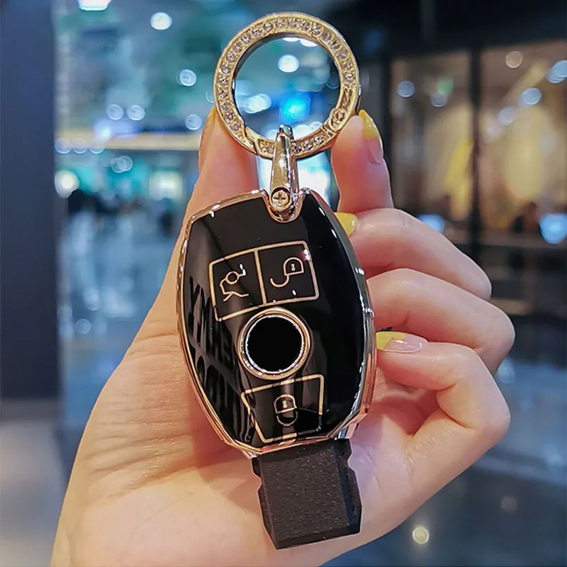 TPU-Car-Smart-Key-Case-Cover-Keychain-for-Mercedes-Benz-CLS-CLA-GL-R ...