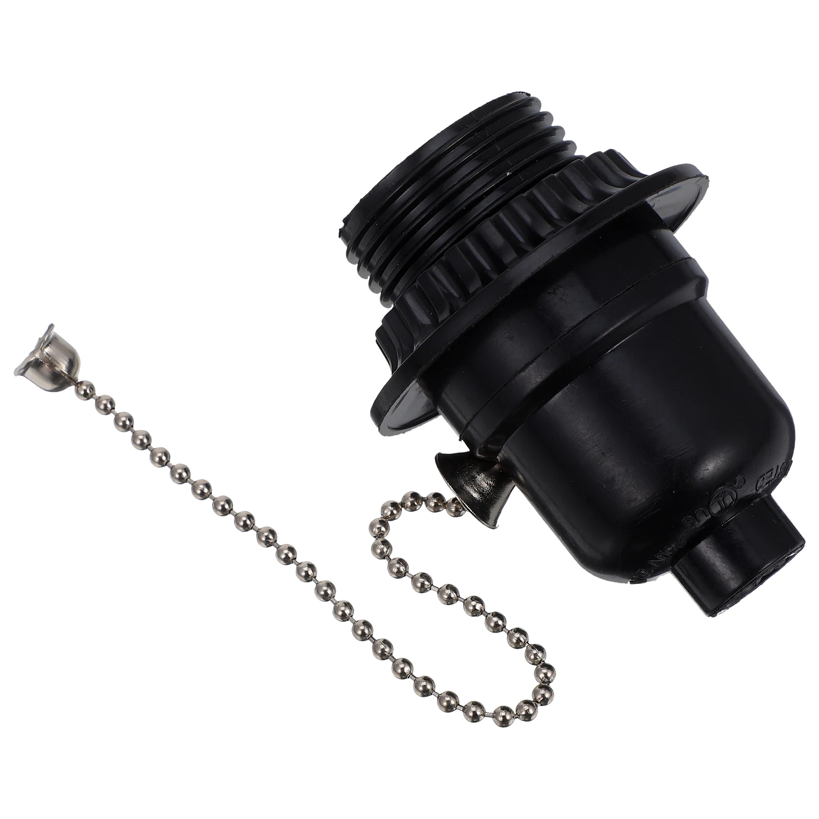 Black Pull Chain Switch E26 Socket Metal Bakelite Bulb Holder Lamp Kit ...
