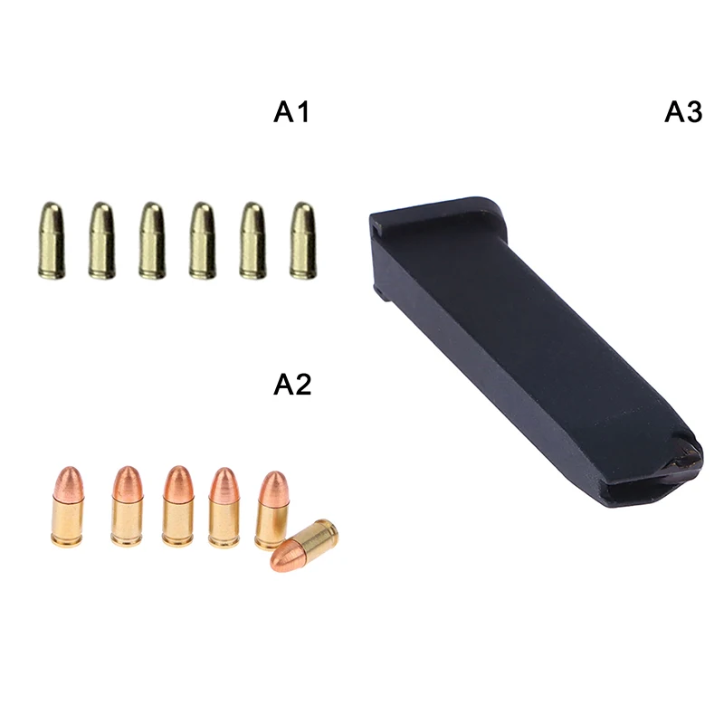 1-3-Scale-Bullets-Mini-Gun-Pistol-Parts-For-Mini-Glock-G17-Extra ...