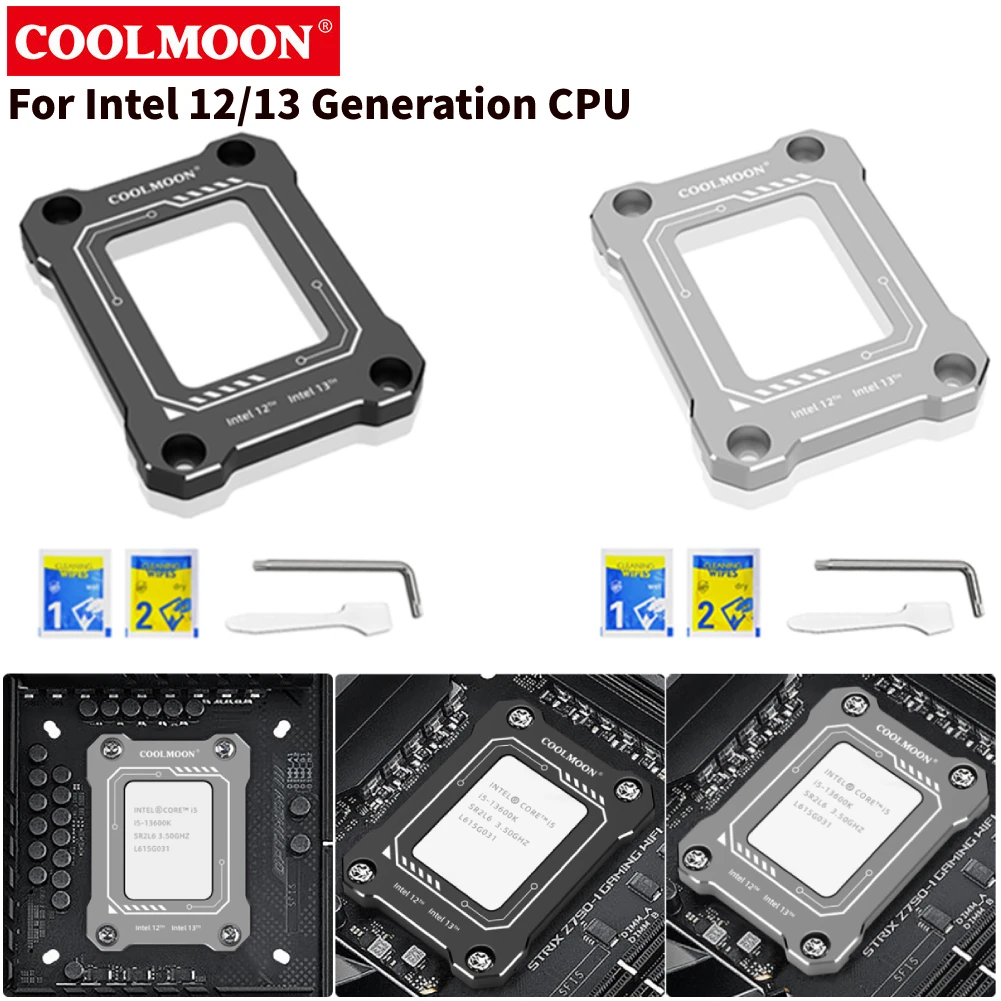 COOLMOON-CPU-Bending-Quadro-Corrector-Fixo-Backplane-Buckle-Alum-nio-Alloy-Protector-Intel-12-13 ...