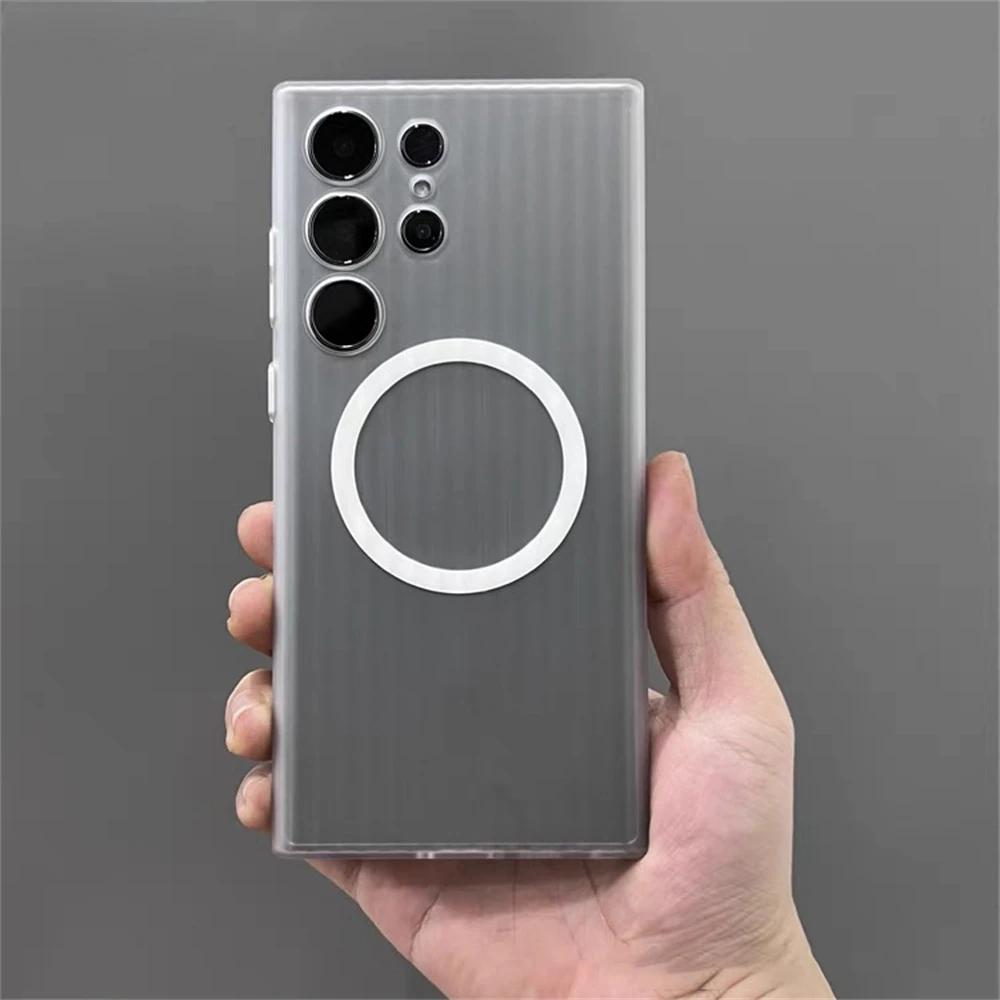 HOCE-Matte-Stripes-Magnetic-Phone-Case-For-Samsung-Galaxy-S24-Ultra-S23-Ultra-Plus-Cases ...