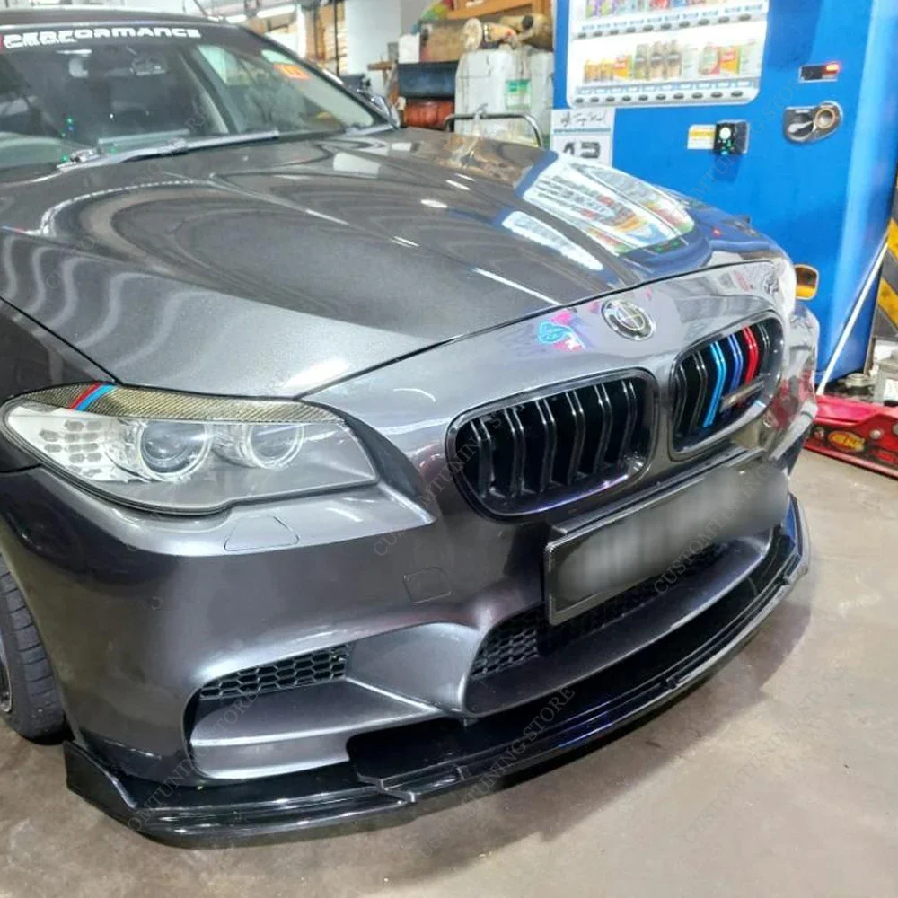 For-BMW-F10-F11-M5-Front-Bumper-Lip-Spoiler-Splitter-Diffuser-Retroft ...