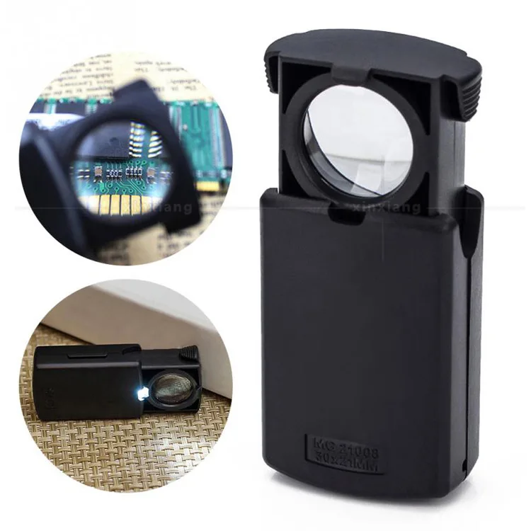 Loupe de bijoutier portable, type nervuré 30X Mini Loupe de poche à ...