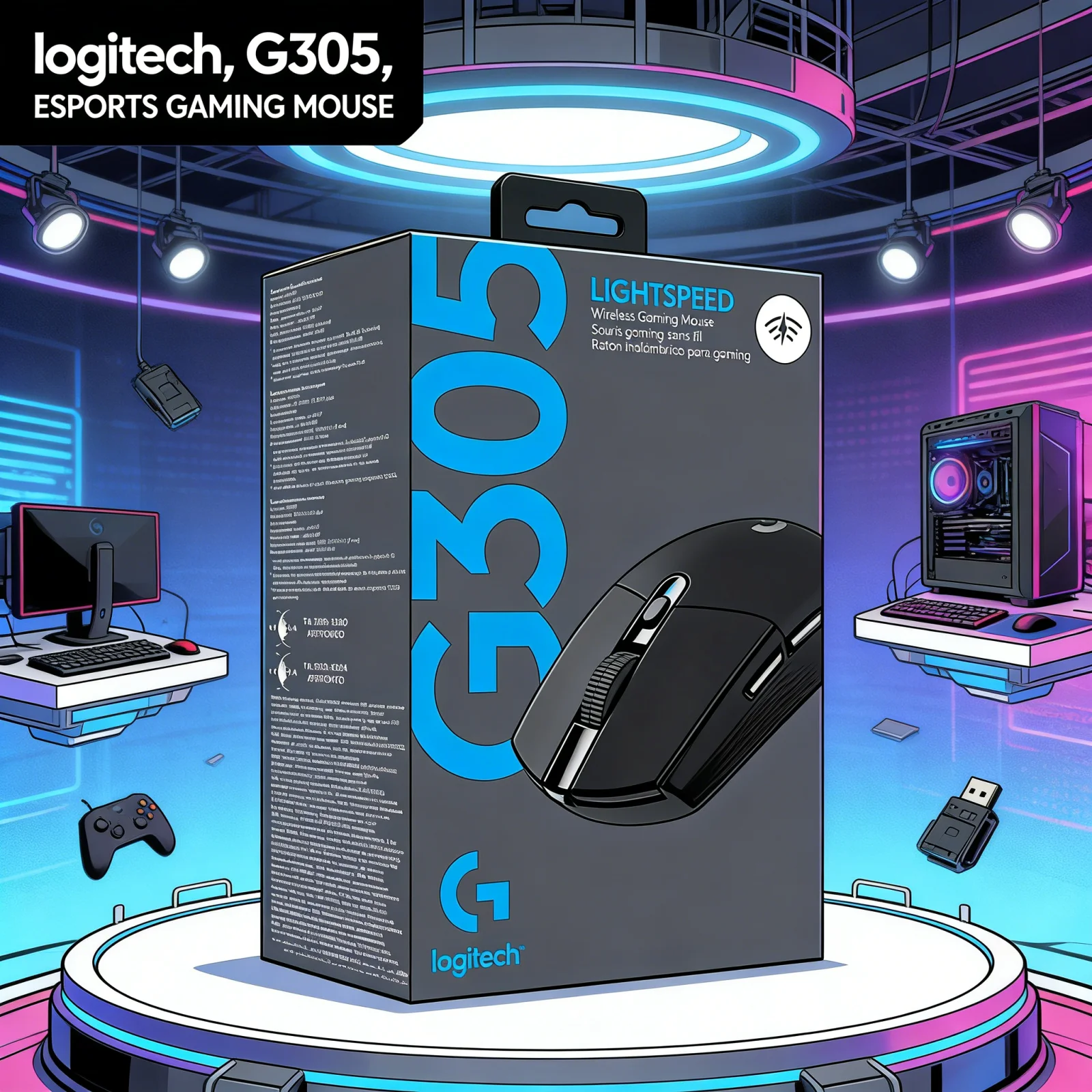 Logitech G304/G305 Wireless Gaming Mouse Optimized for LOL PUBG ...