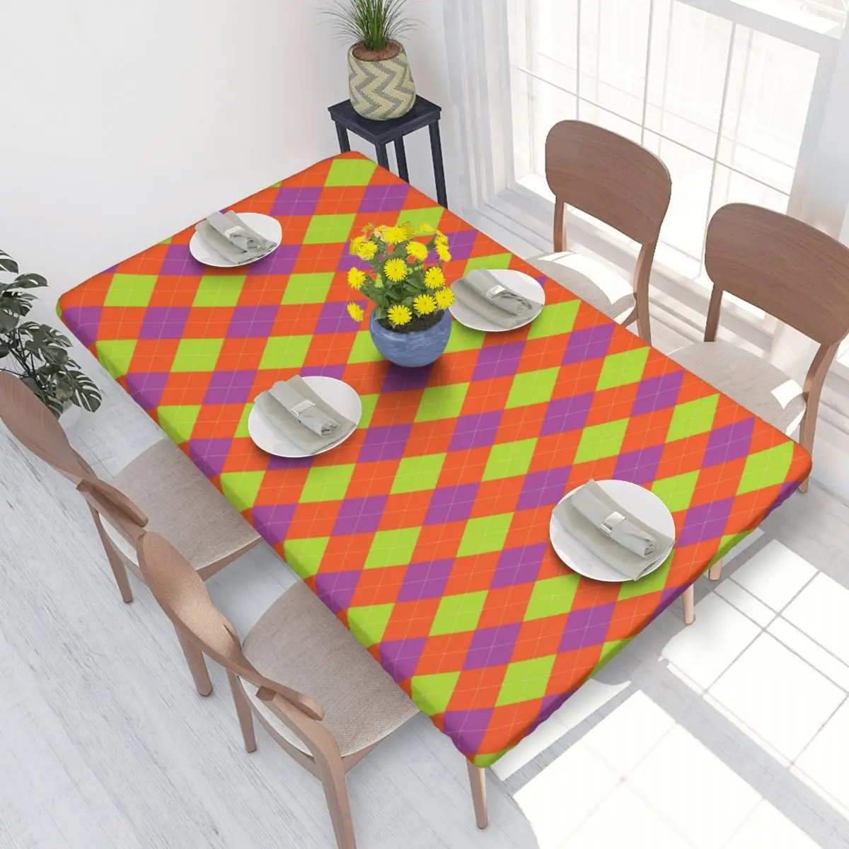 Rectangular-Elastic-Edged-Table-Cover-Tablecloth-Fit-4FT-Table-Cloth ...
