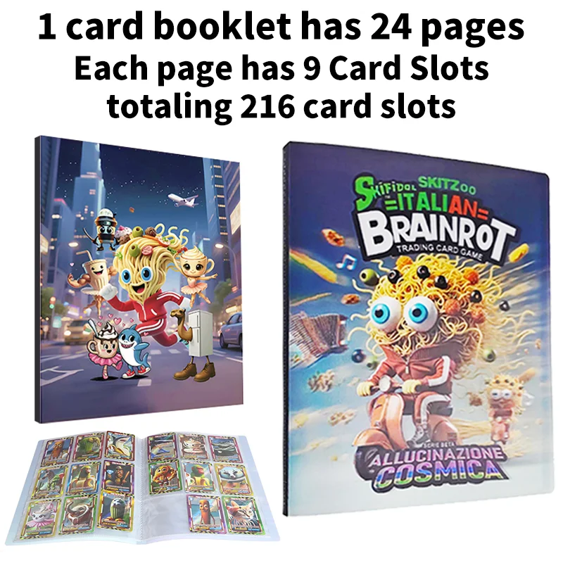 Italian Brainrot Laser Card Booklet Tung Tung Sahur Tralalero Tralala ...
