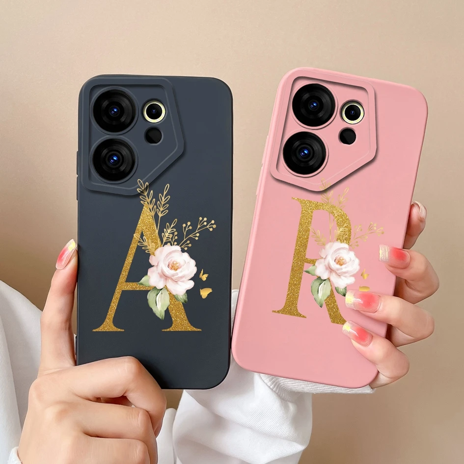 For-Tecno-Camon-20-Premier-Case-Phone-Cover-Pretty-Letters-Matte-Couple ...
