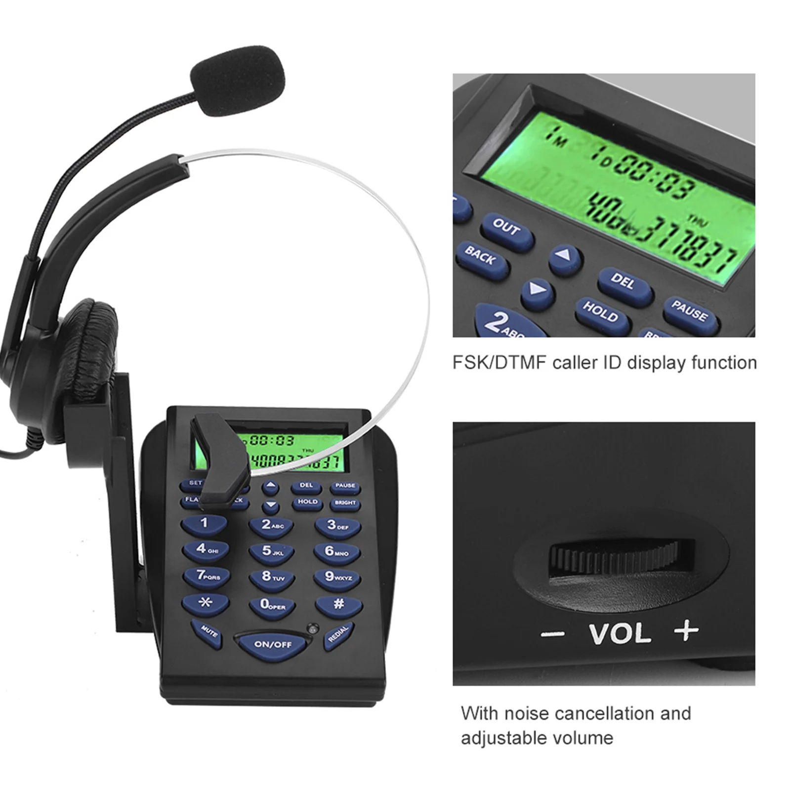 Business-Office-Multi-functional-Phone-Dial-Pad-Call-Center-Traffic ...