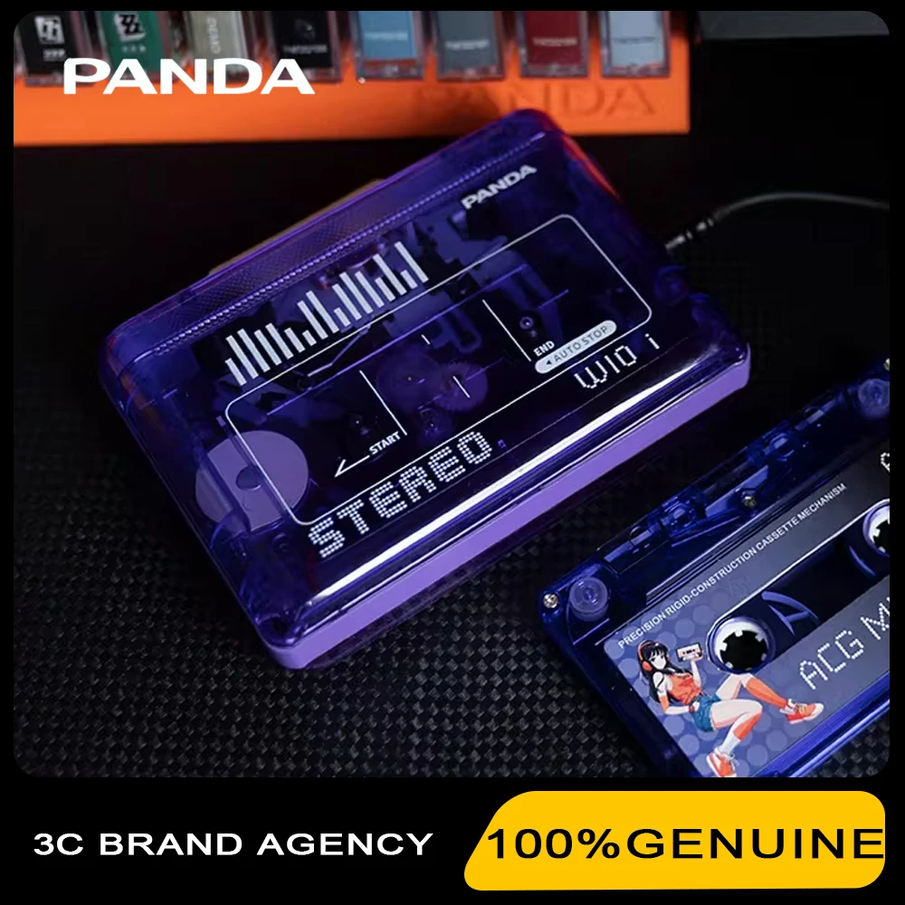 PANDA W10i Portable Cassette Player 7 Retro HIFI Dual Channel Stereo ...